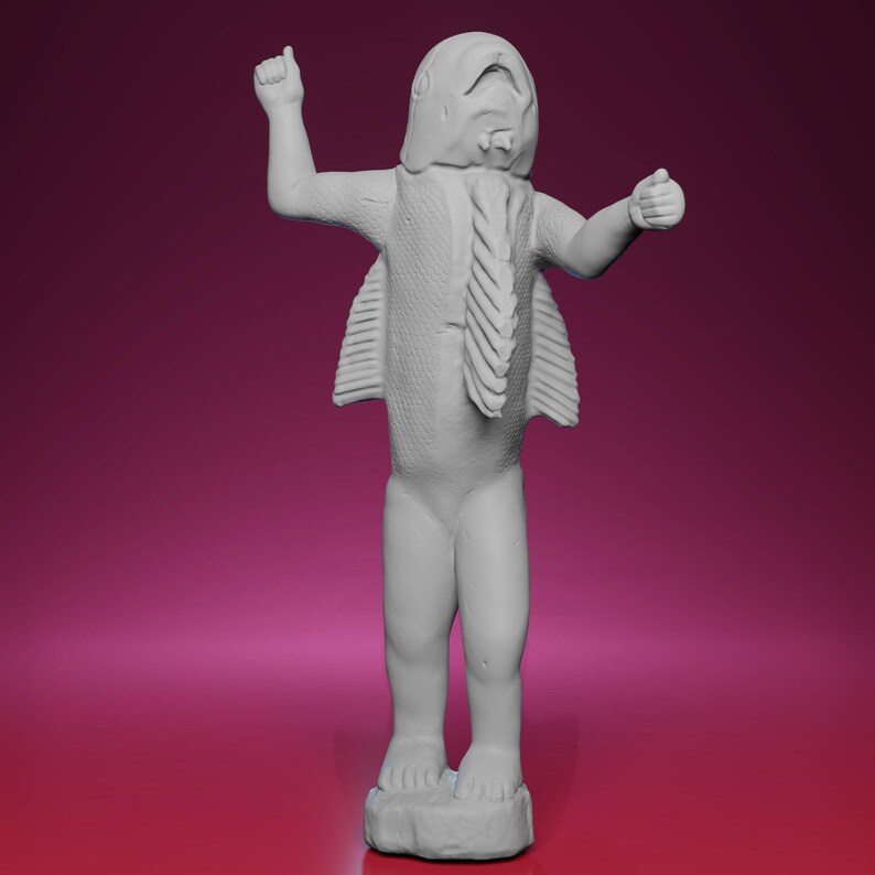 3D Printed Royal Statue of King Béhanzin – Inspired by Musée Du Quai ...