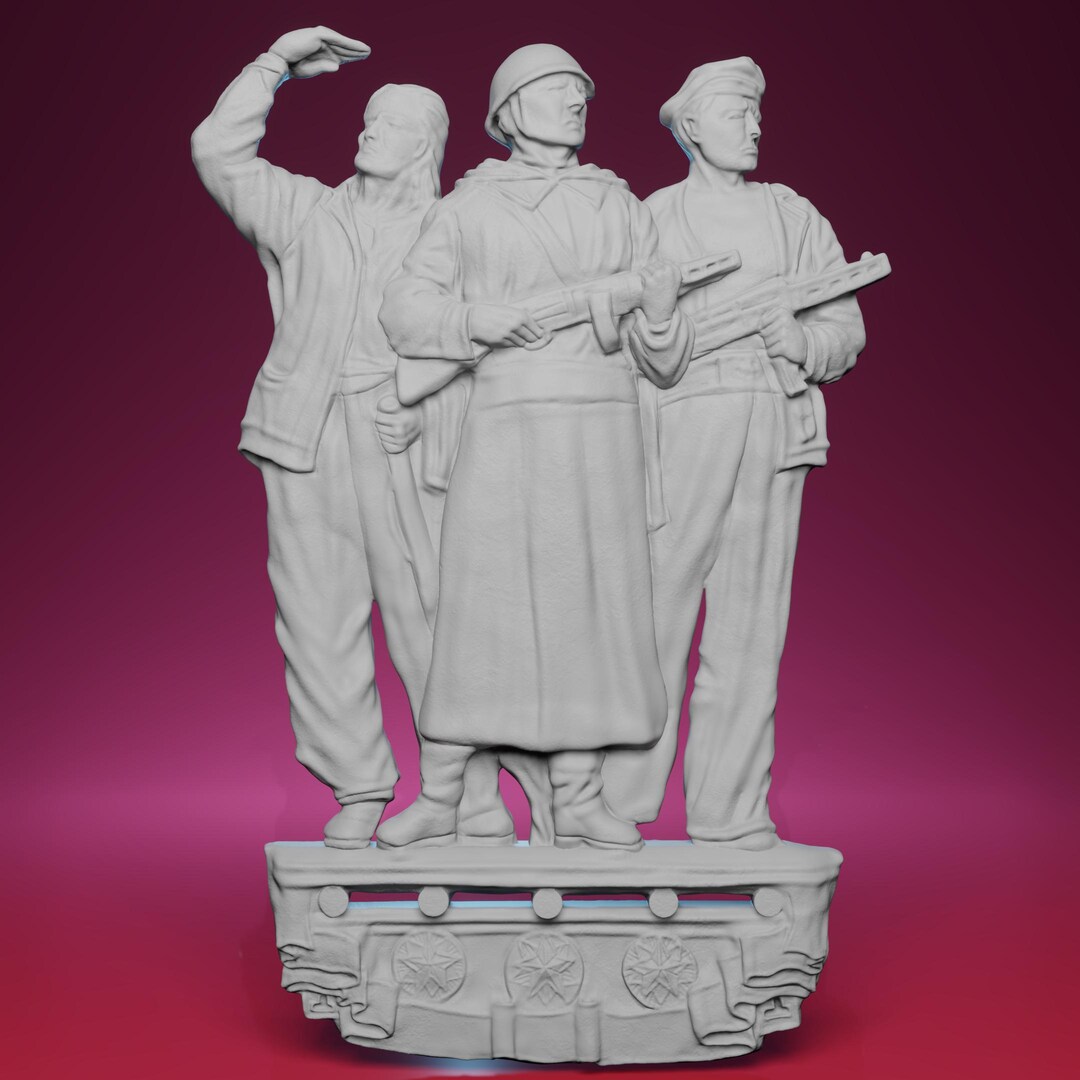 3D Printed Soviet Relief - Inspired by the Propylaea of Moscow Victory ...