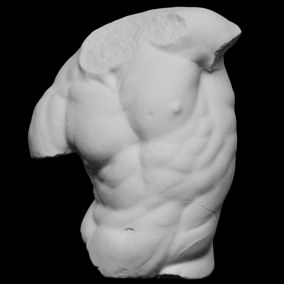 3D Printed Gaddi Torso Replica – Inspired by Uffizi Gallery Sculpture ...