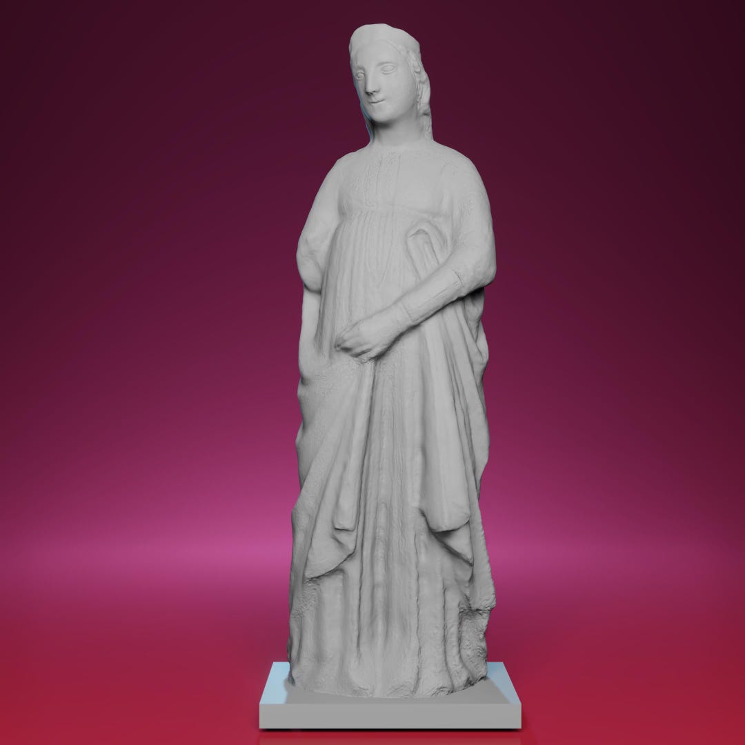 3D Printed Statue of Saint Liberata – Inspired by Museo Di ...