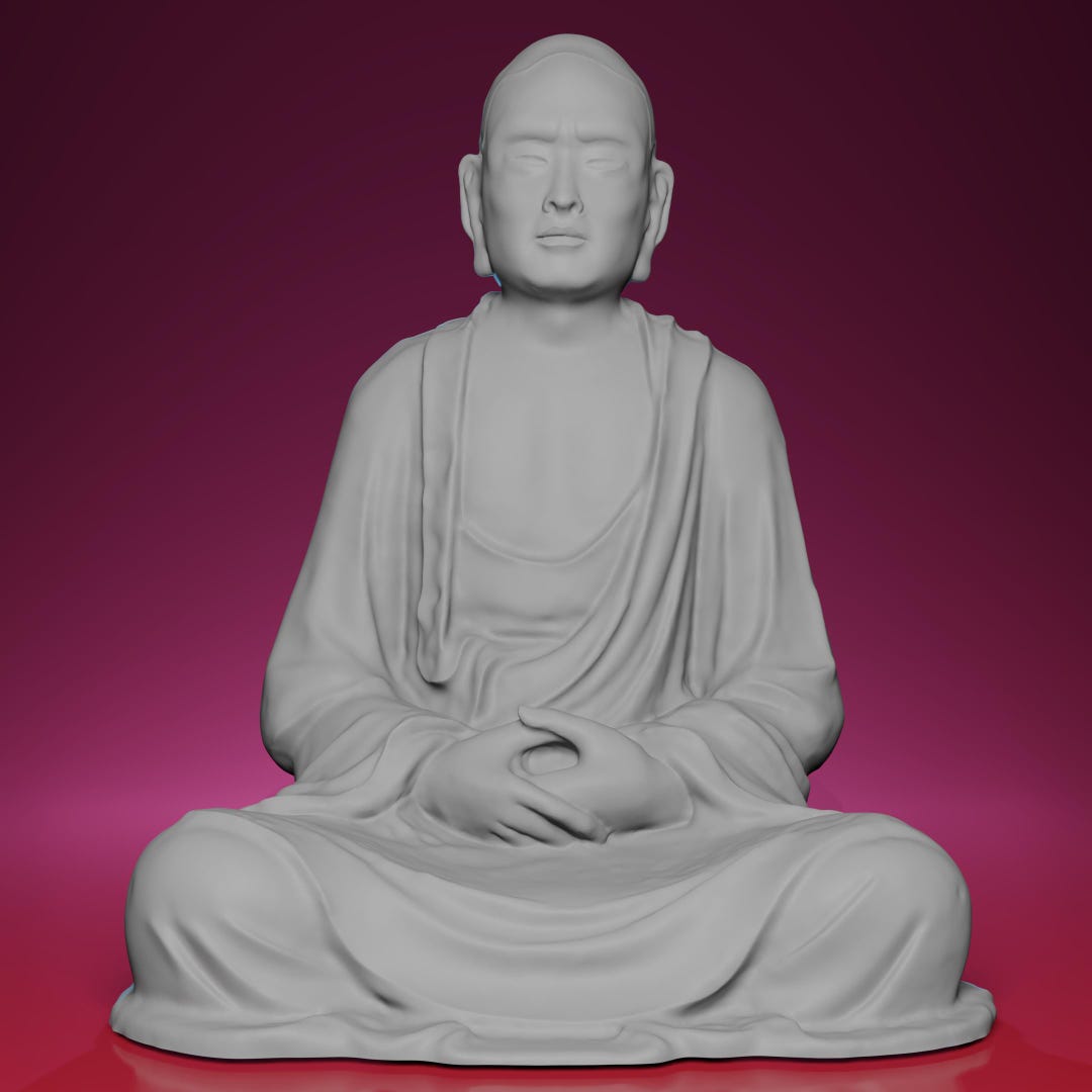 3D Printed Luohan Statue – Inspired by the British Museum in London - Etsy
