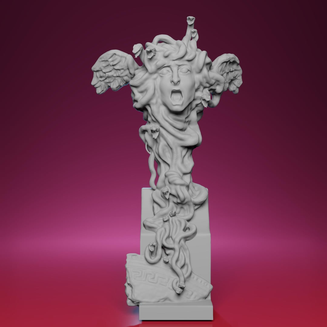 3D Printed Head of Medusa – Inspired by Royal Museums of Fine Arts of ...