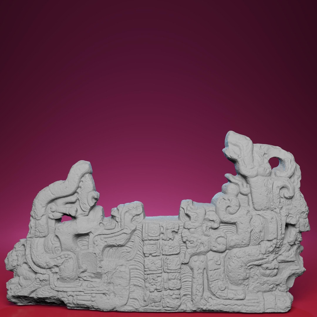 3D Printed Altar G1 of Copan – Inspired by Copan's Sculpture Museum in ...