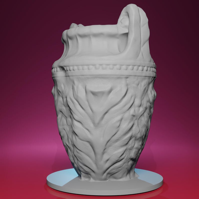 3D Printed Ancient Greek Funerary Vase (crater)- Inspired by Musei ...