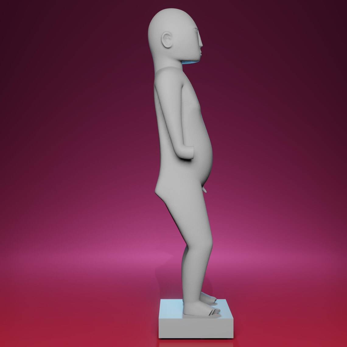 3D Printed Human Figure Statue – Inspired by the British Museum in ...