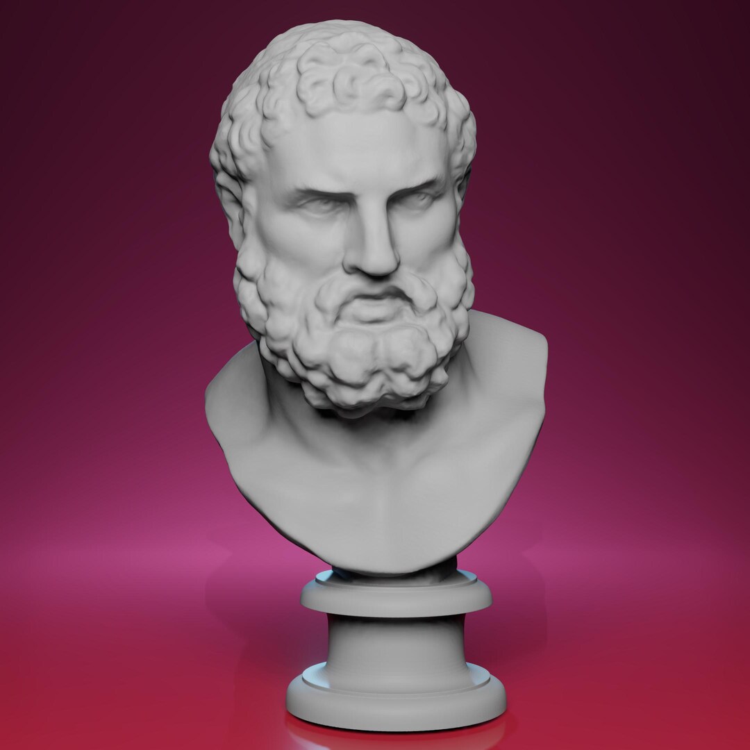 3D Printed Head of Hercules – Inspired by Palazzo Altemps in Rome - Etsy