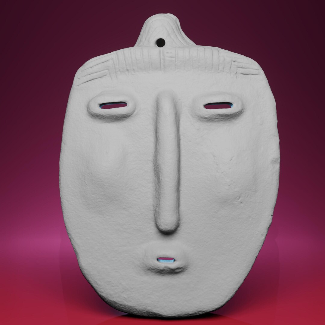 3D Printed Tolima Mask – Inspired by La Merced Archaeological Museum in ...