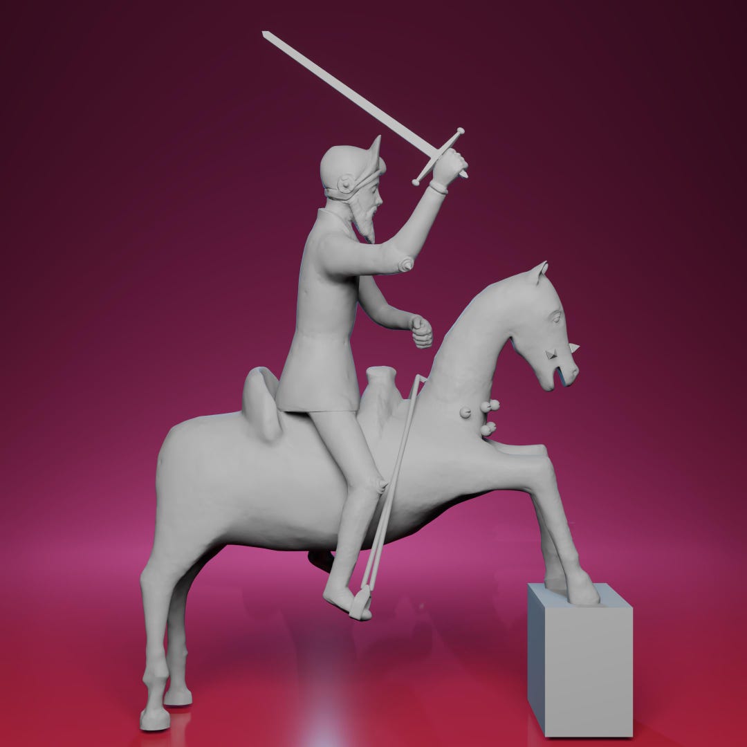 3D Printed Santiago Matamoros Statue – Inspired by San Cristóbal De Las ...