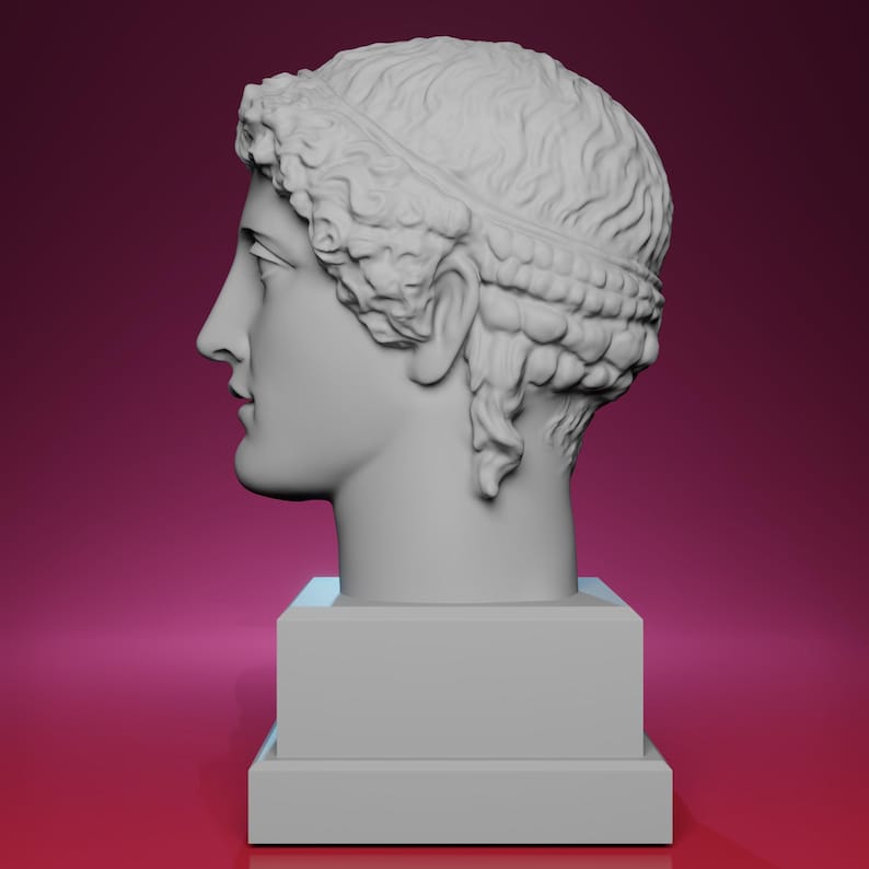 3D Printed Head of Apollo (kassel Type) - Inspired by Museo ...