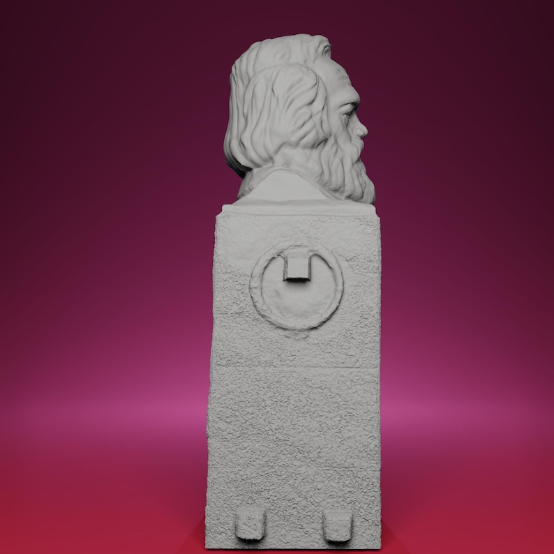 3D Printed Karl Marx – Inspired Sculpture, Highgate Cemetery Memorial ...