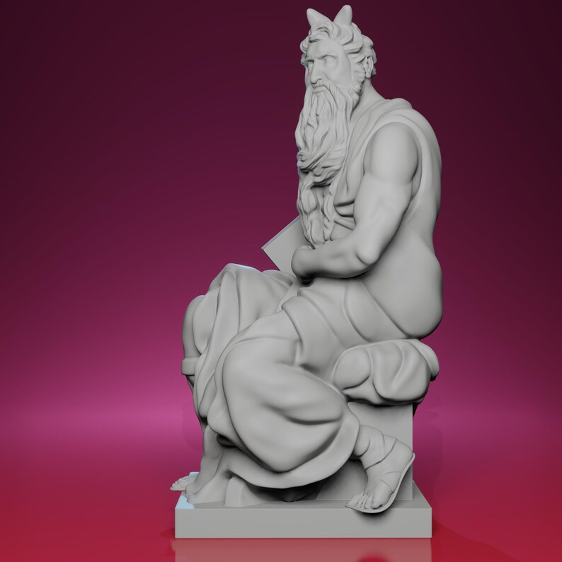 3D Printed Moses Sculpture – Inspired by Sotheby's in London - Etsy
