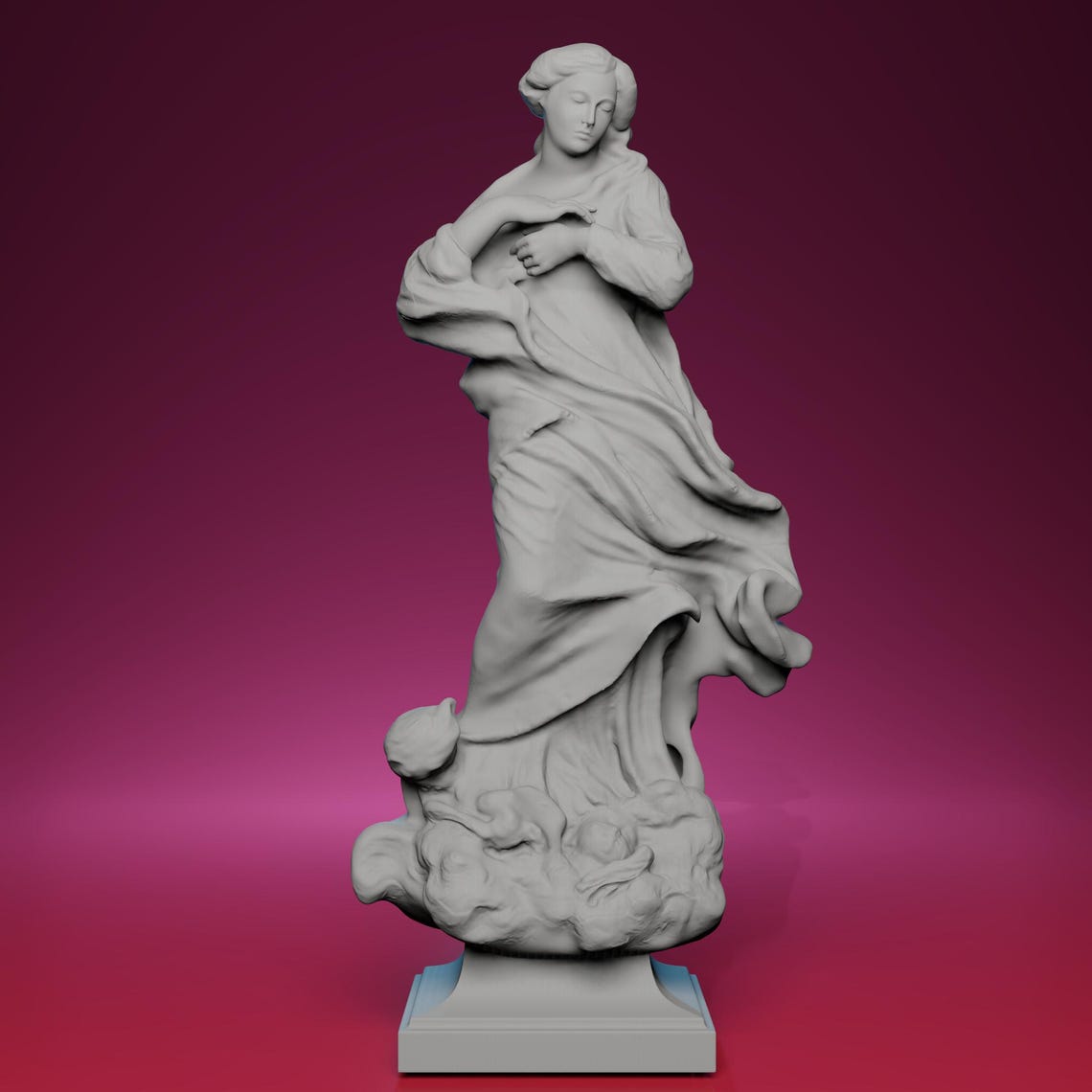 3D Printed the Immaculate Conception Sculpture – Inspired by the ...