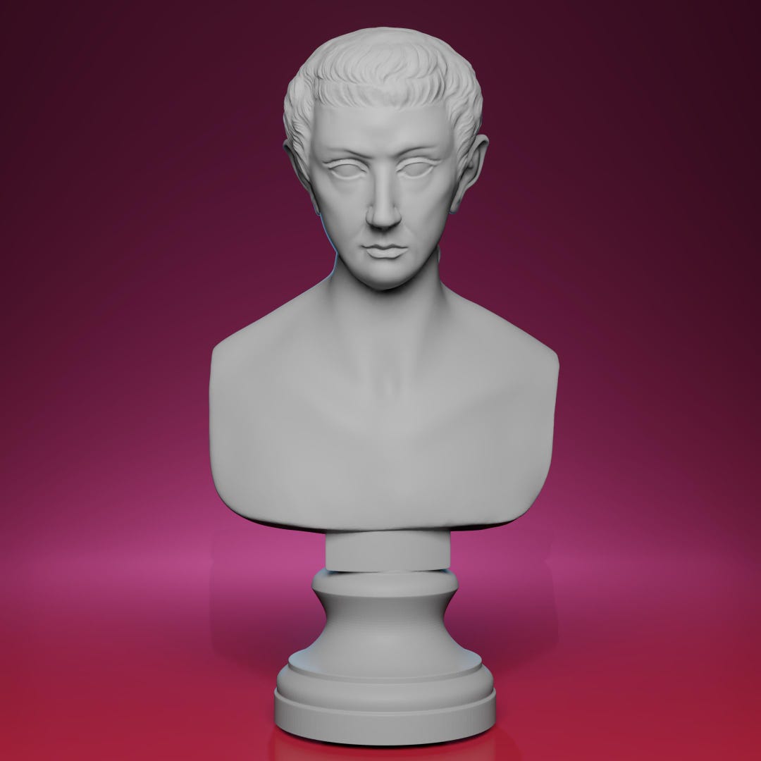 3D Printed Scipio Africanus Bust - Inspired by Yekaterininskiy Park in ...
