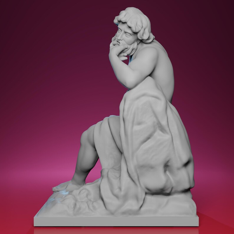 3D Printed Plutus, God of Wealth Statue – Inspired by the Louvre Museum ...