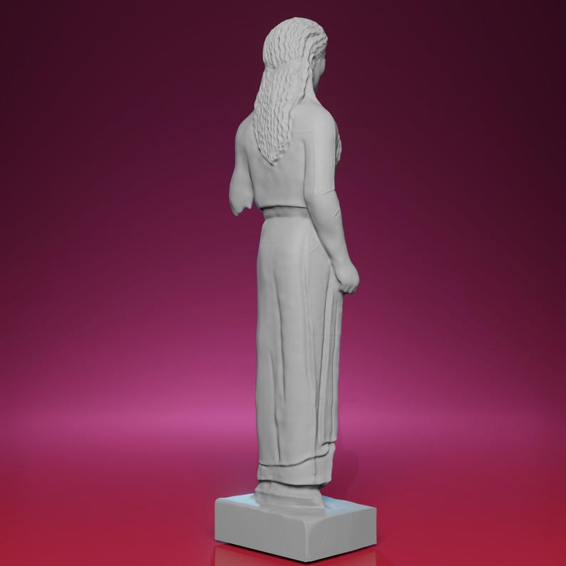 3D Printed Kore Wearing a Peplos Statue - Inspired by Museum Für ...