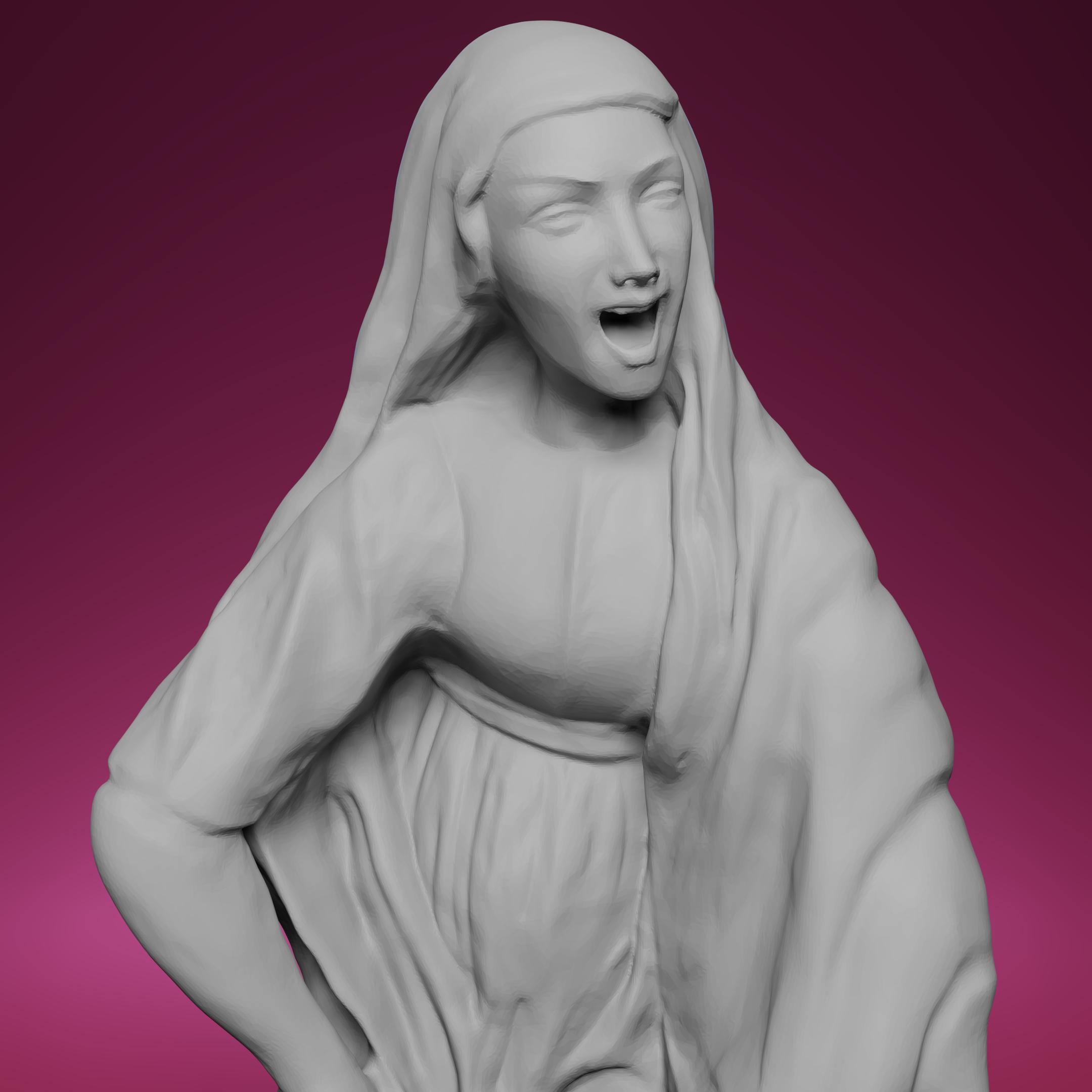 3D Printed Mary Salomé Statue - Inspired by Santa Maria Della Vita ...