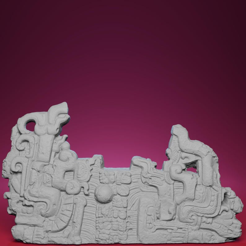 3D Printed Altar G1 of Copan – Inspired by Copan's Sculpture Museum in ...