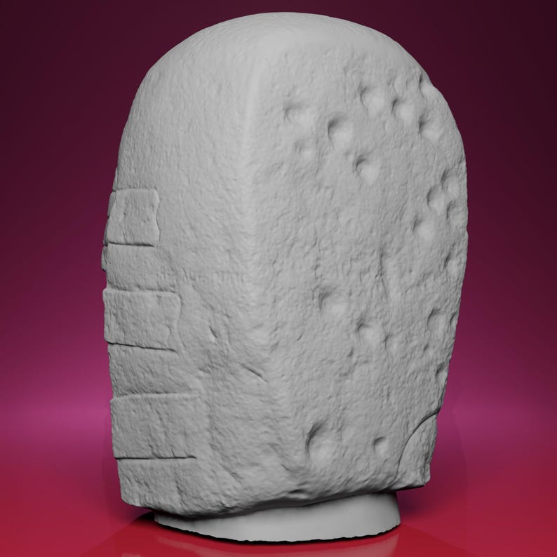 3D Printed Olmec Colossal Head 4 - Inspired by the Xalapa Museum of ...