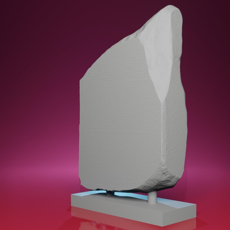 3D Printed Rosetta Stone Replica – Inspired by British Museum Artifact ...