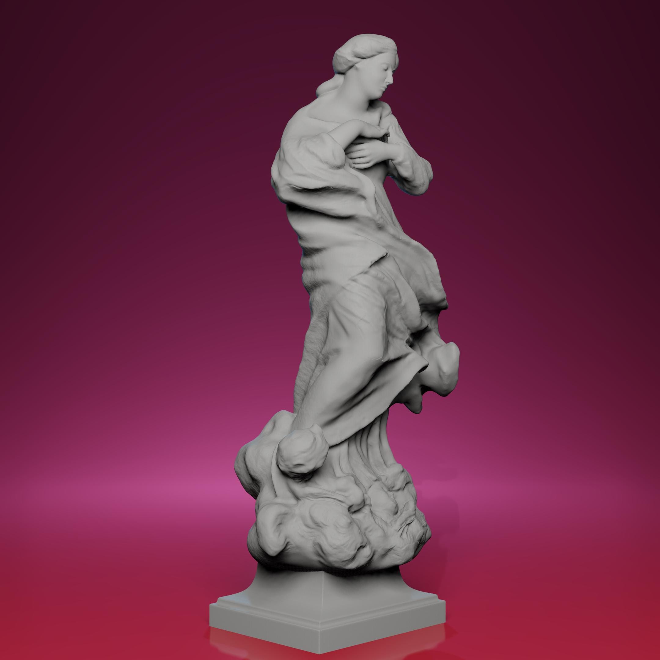 3D Printed the Immaculate Conception Sculpture – Inspired by the ...