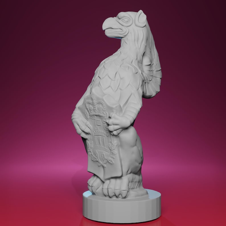 3D Printed the Griffin of Edward III Statue – Inspired by the Palm ...