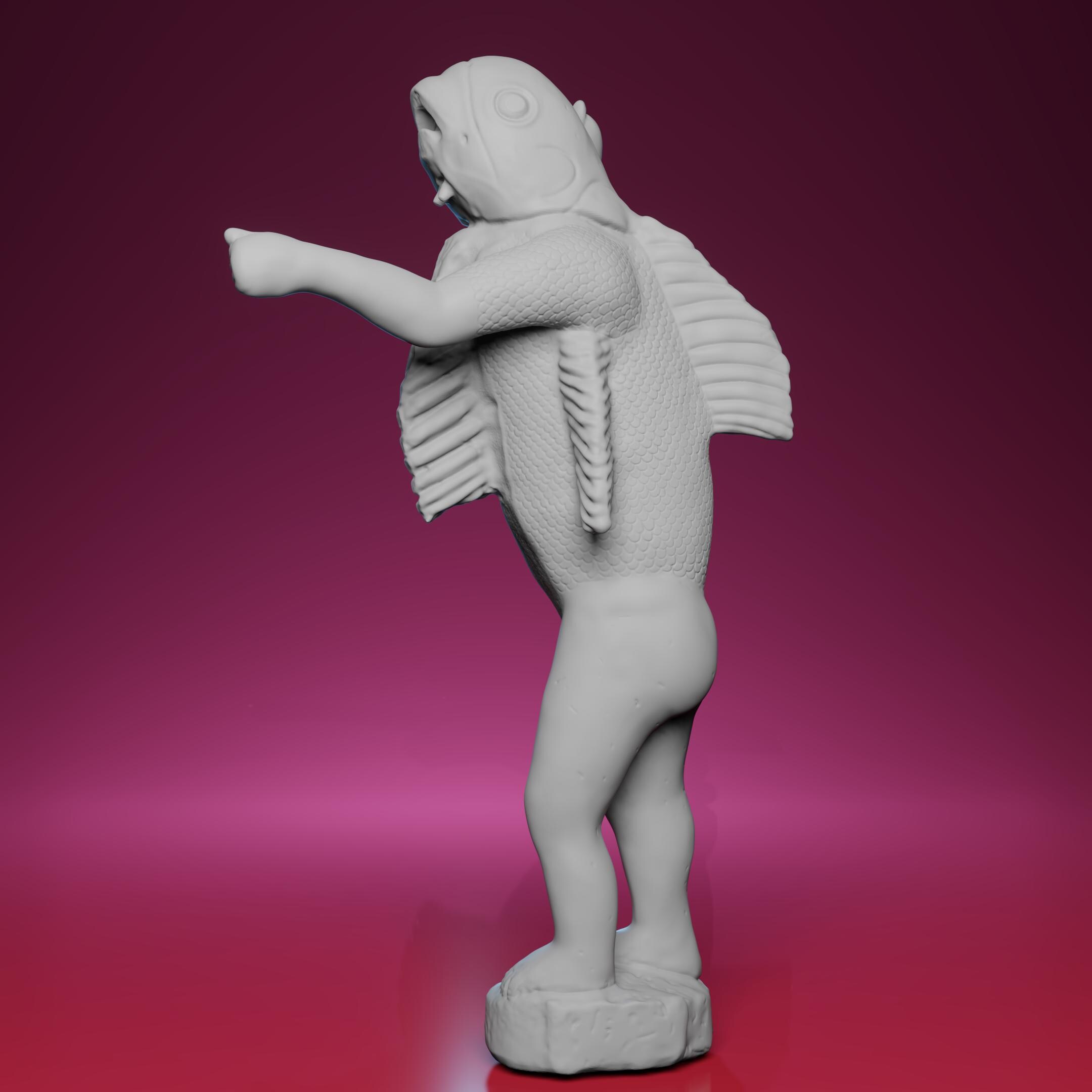 3D Printed Royal Statue of King Béhanzin – Inspired by Musée Du Quai ...