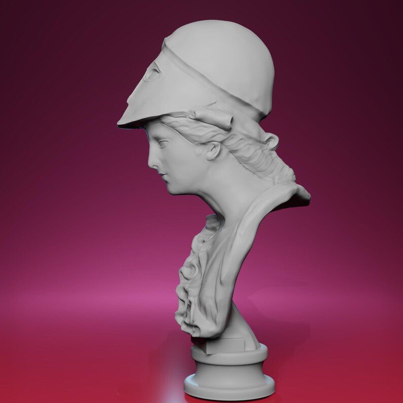 3D Printed Minerva Bust – Inspired by the British Museum in London ...