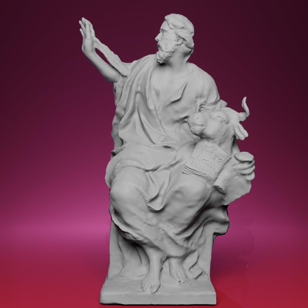 3D Printed Saint Luke Statue – Inspired by Sotheby’s Antiquities in ...