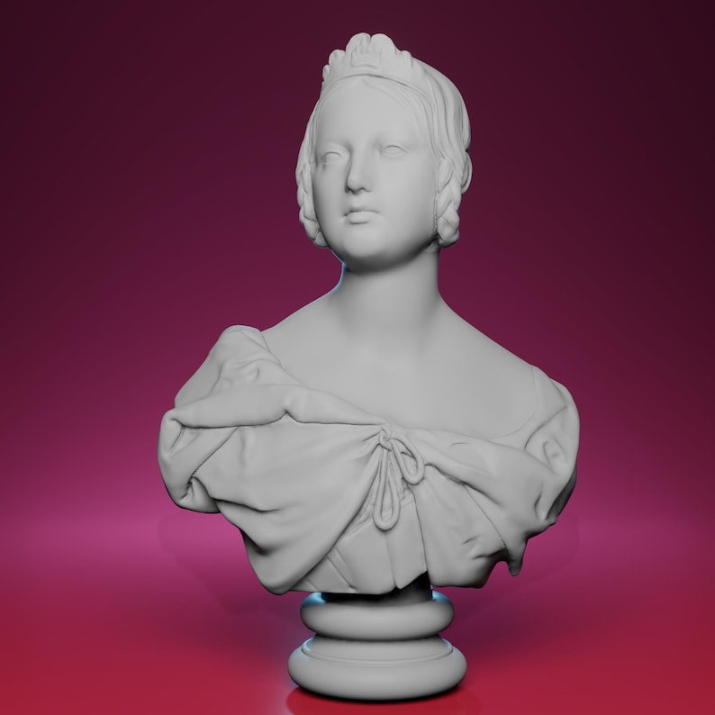 3D Printed Queen Victoria Bust – Inspired by National Portrait Gallery ...