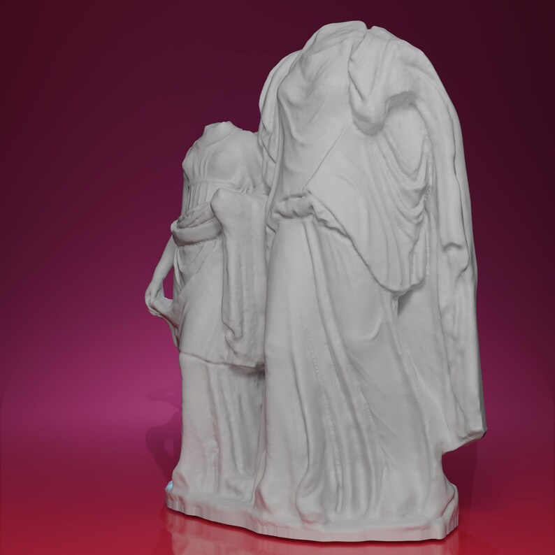 3D Printed Demeter and Persephone Statue - Inspired by Archaeological ...