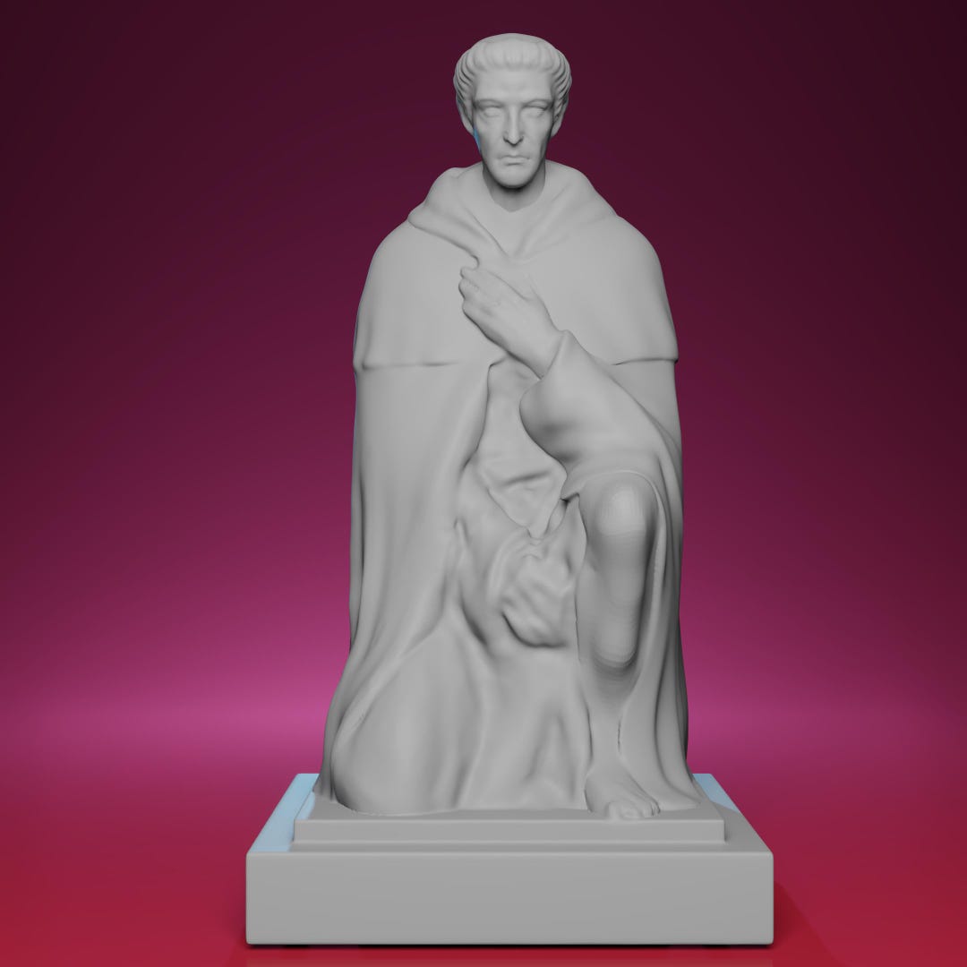 3D Printed Mission Priest Statue – Inspired by Mission San Juan ...