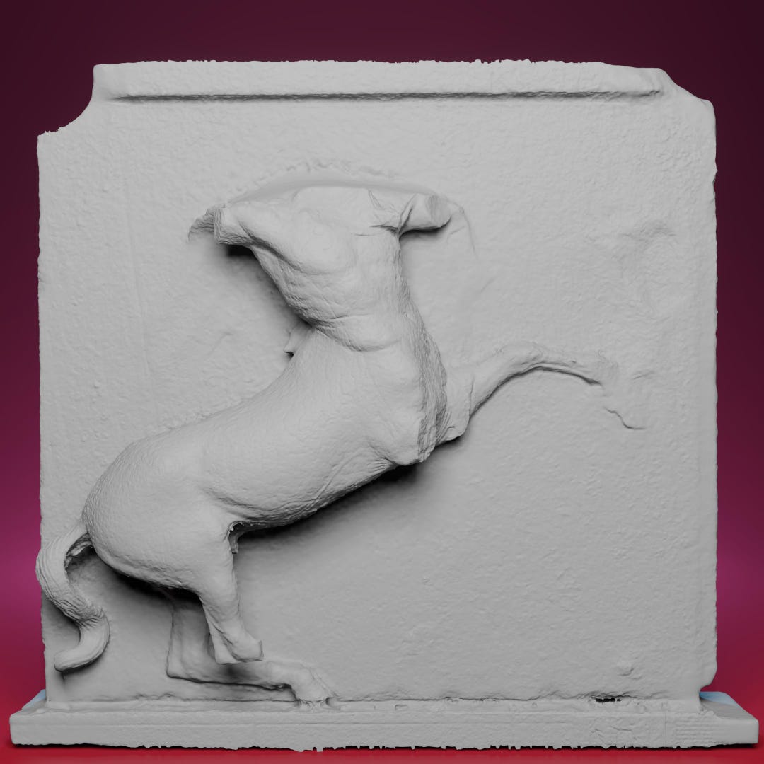 3D Printed Parthenon South Metope V Sculpture – Inspired by the British ...