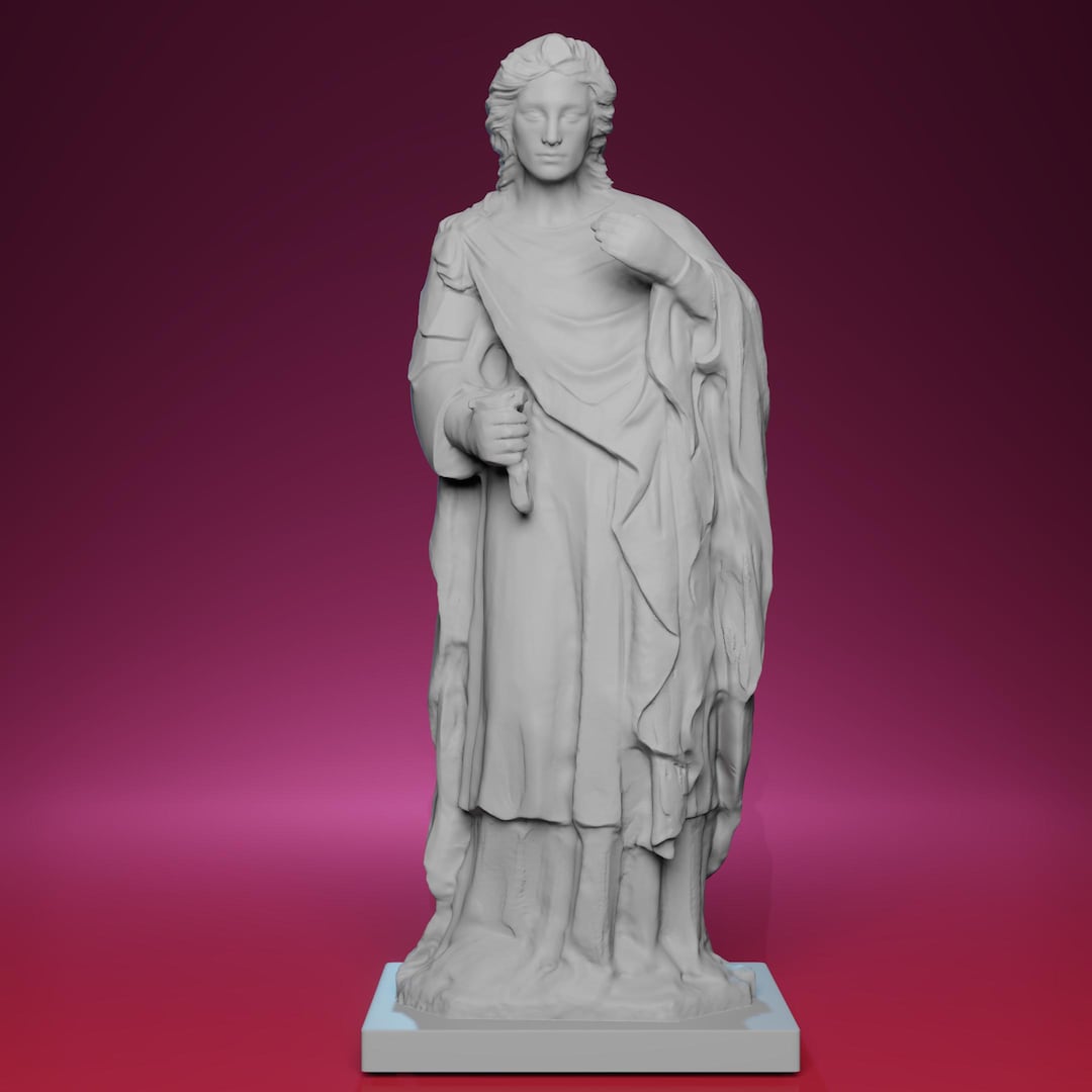 3D Printed St Michael Archangel Statue – Inspired by Museo Nazionale ...