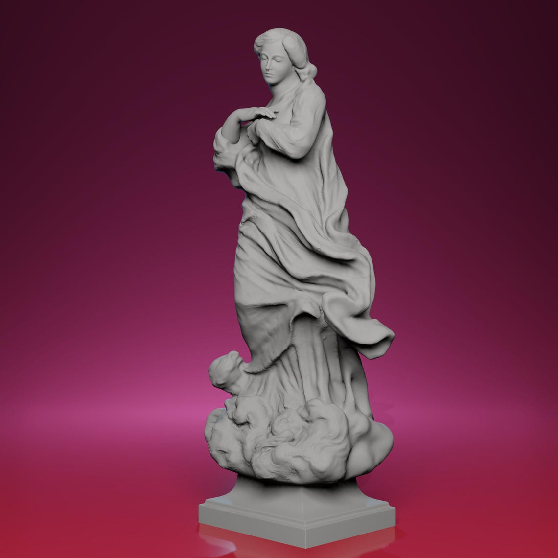 3D Printed the Immaculate Conception Sculpture – Inspired by the ...