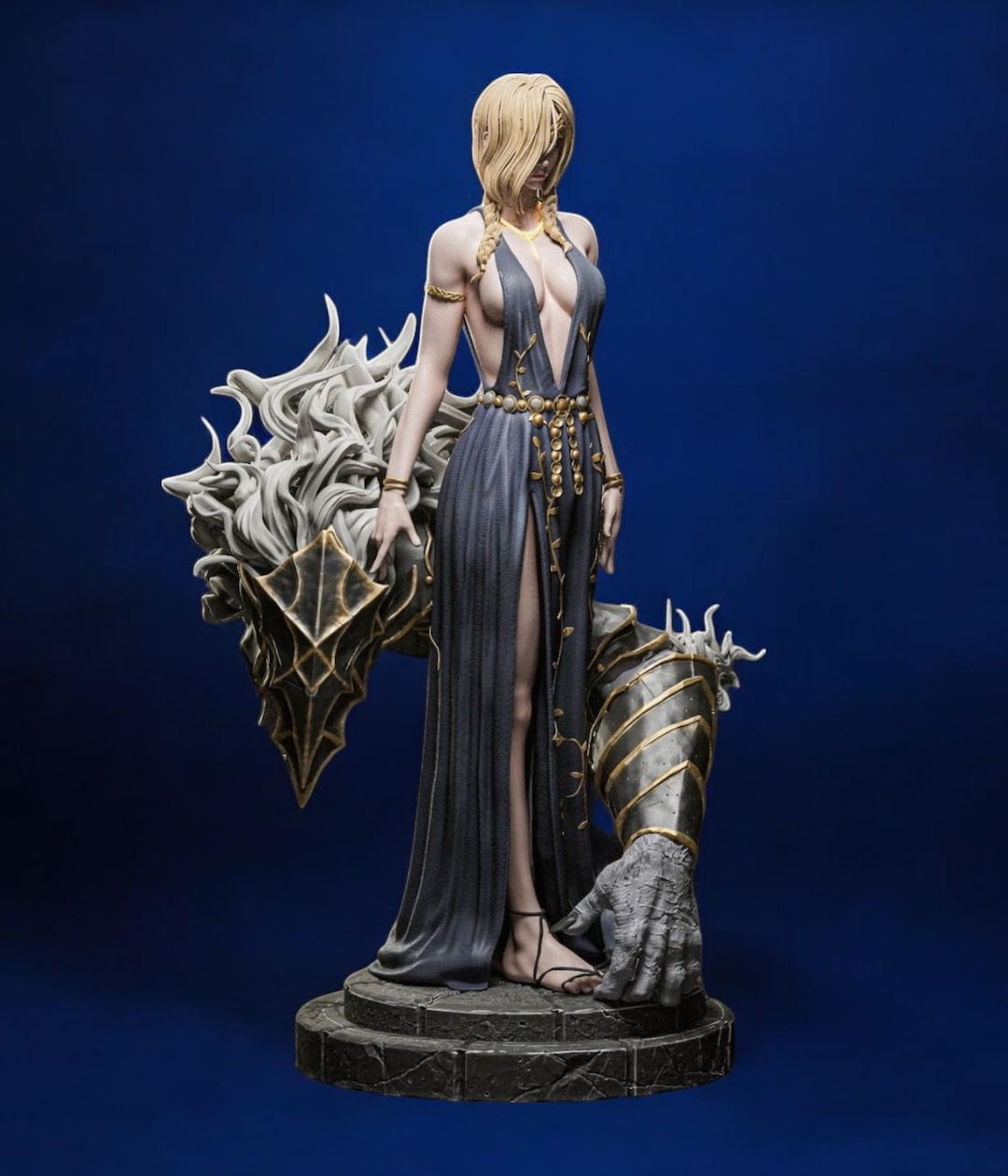 Queen Marika Figure 3d STL File, Queen Marika Elden Ring STL File ...