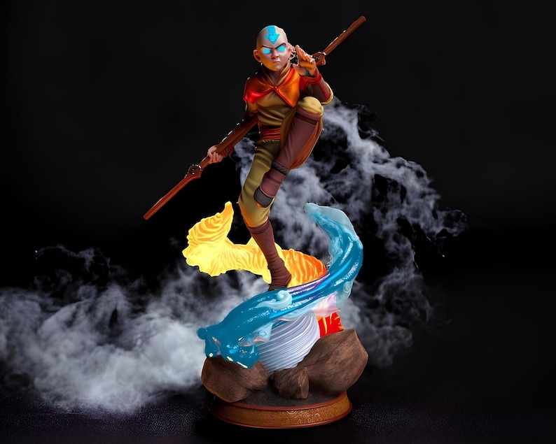 Avatar Figure High Quality STL File, Avatar Aang Figure STL File ...