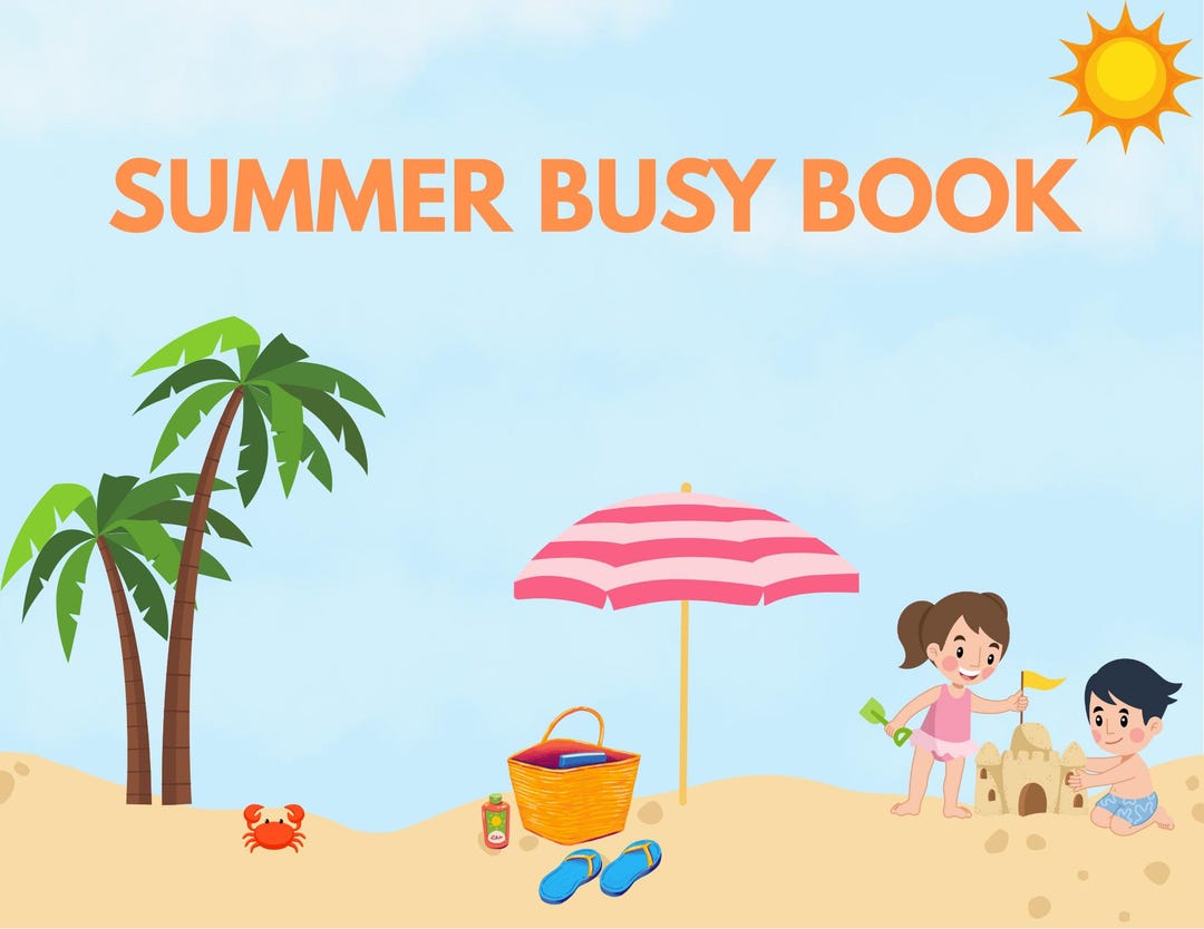 Summer Busy Book-children’s Activity Book - Etsy
