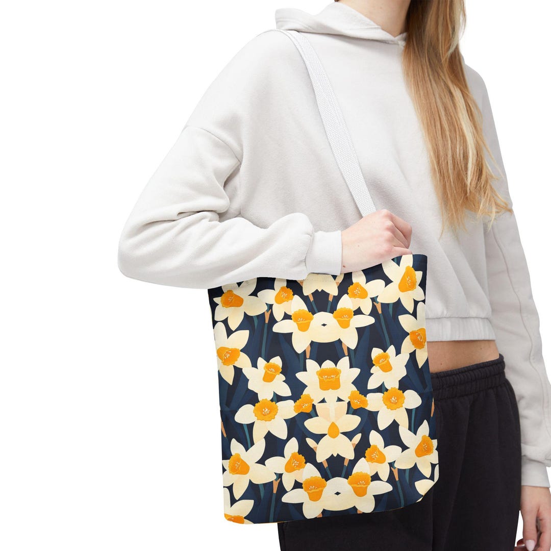 Yellow Daffodil Bag, Spring Flowers Bag, Daffodil Pattern Purse, Eco ...