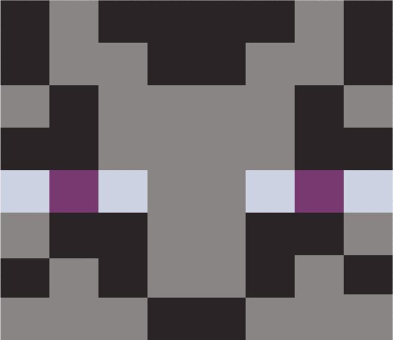Minecraft Enderman DC Crochet Blanket Pattern Graphghan - Etsy