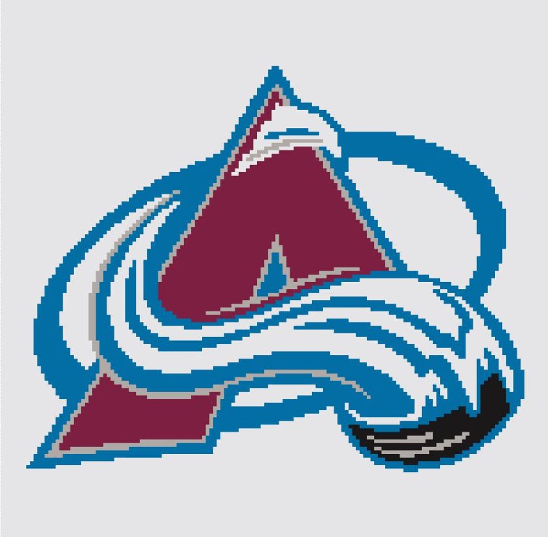 C2C Colorado Avalanche Logo Crochet Blanket Pattern Graphghan - Etsy