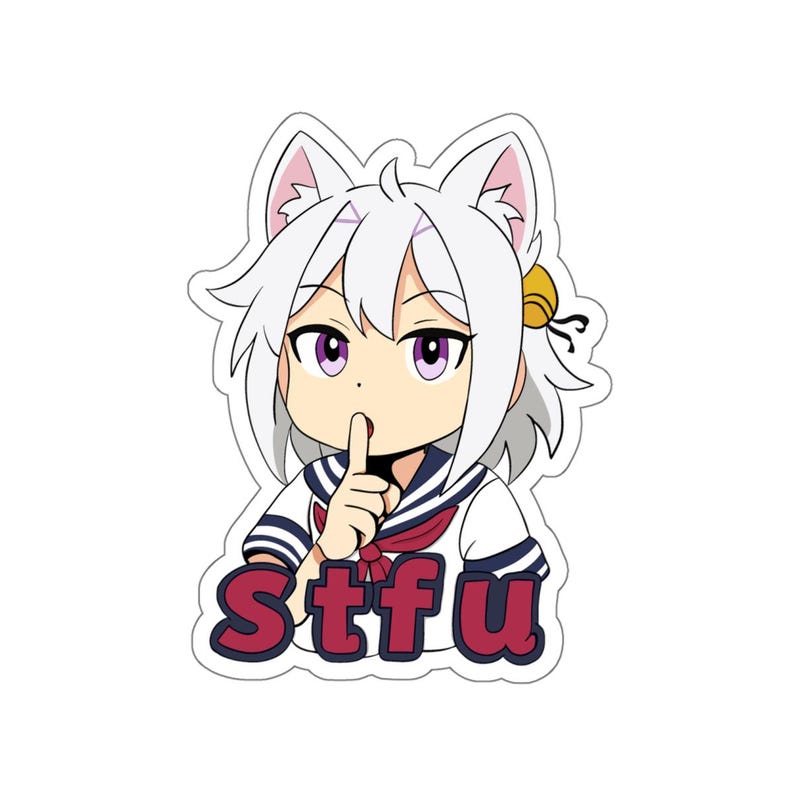 Filian Vtuber Sticker: Mario Party Style 'STFU' Design - Etsy