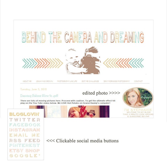 Items similar to Custom BLOGGER Blog Design on Etsy