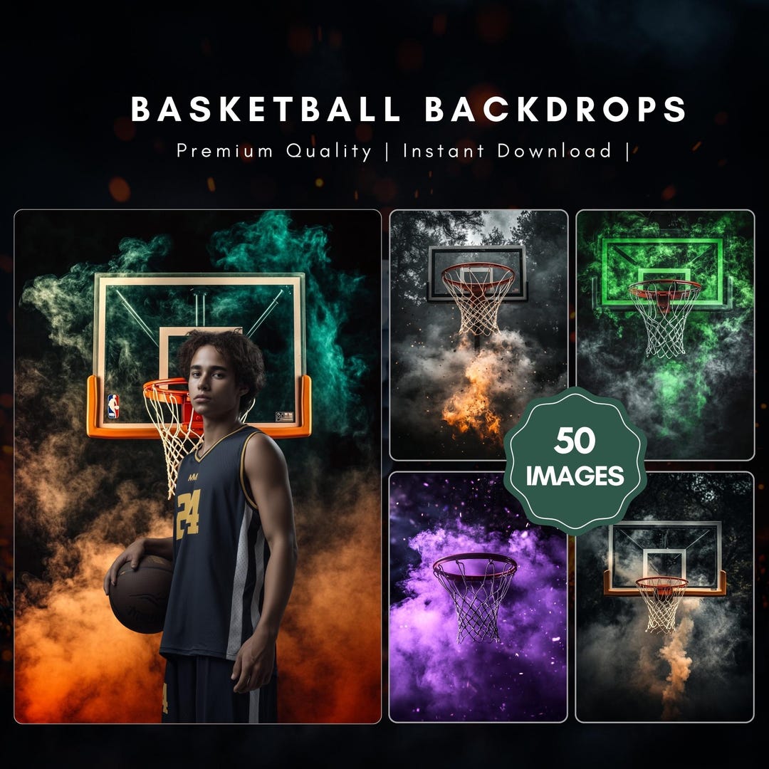 50 Basketball Photography Backdrops: Sports Events, Parties (digital ...