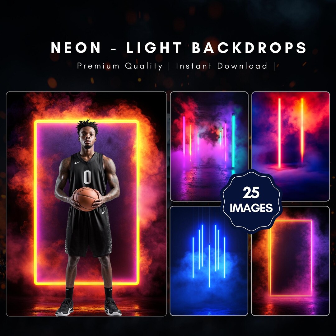 Sports Neon Light Backdrops, Stadium Neon Backdrop, Field Light Effects ...