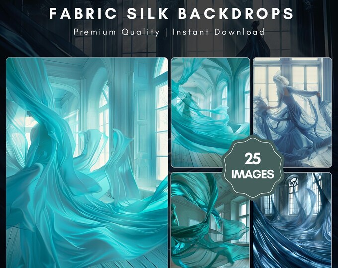 14 Multi Colour Silk Digital AI Backdrop Pack Maternity Photography ...