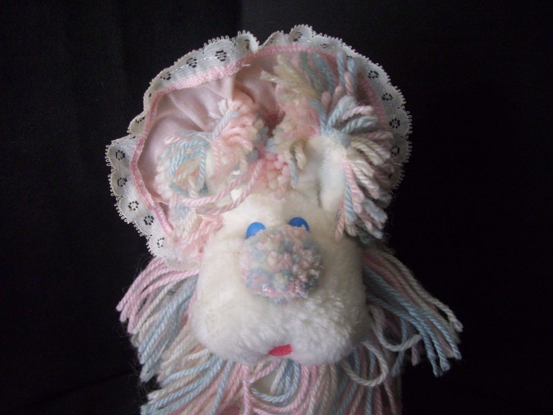 Disney Fluppy Puppies Plush Dog Pink Blue With Bonnet "wiggles" 1986 - Etsy