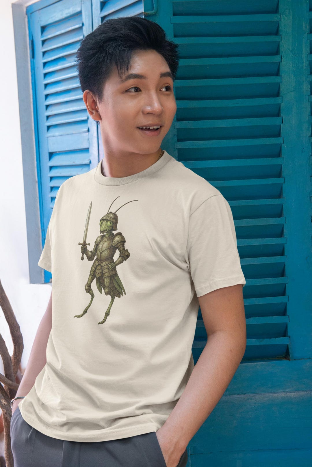 Courageous Cricket Tee | Fun Insect Art Shirt, Gift for Nature Lovers ...