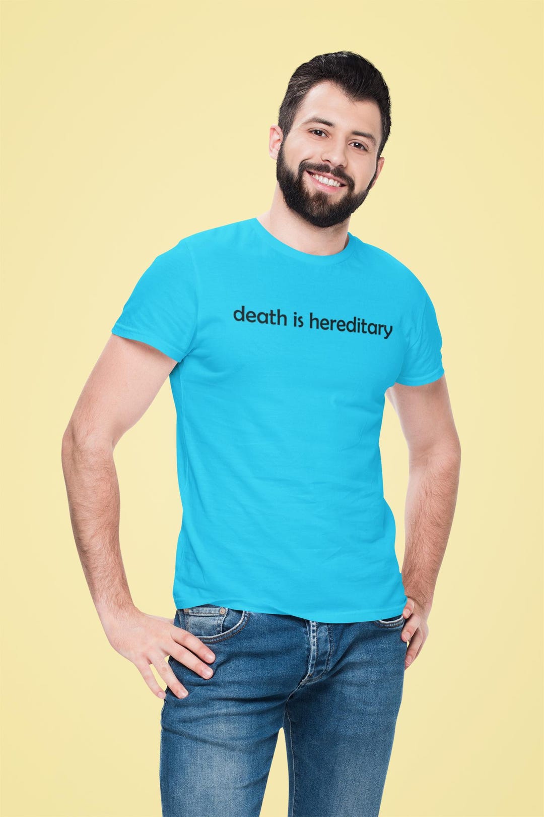 Death is Hereditary Unisex Tee, Funny Graphic T-shirt, Casual Wear ...