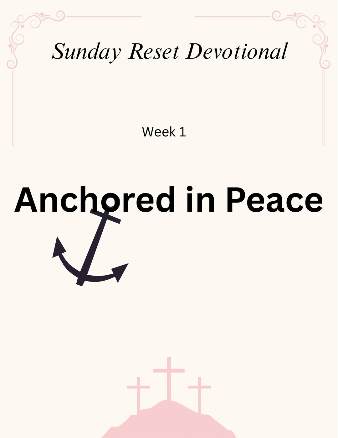 Sunday Reset Devotional | Printable Faith Journal Pages | Intentional ...