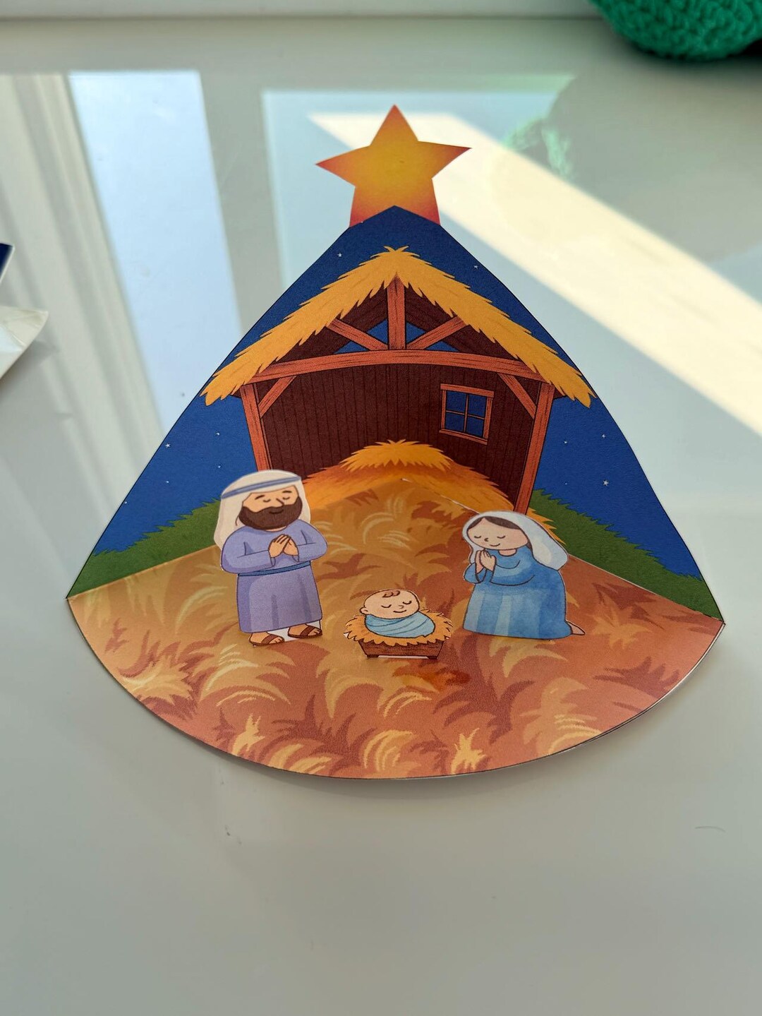 Nativity Scene Craft Printable 3D Christmas Manger Diorama | Baby Jesus ...